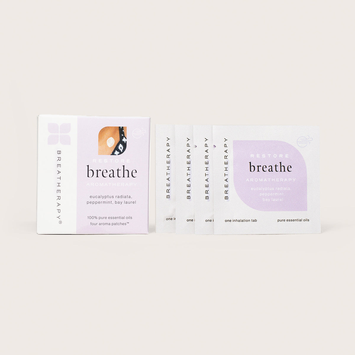 Breathe Aromatherapy Patch 4-Count Box Essential Oil Aroma Patch for ...